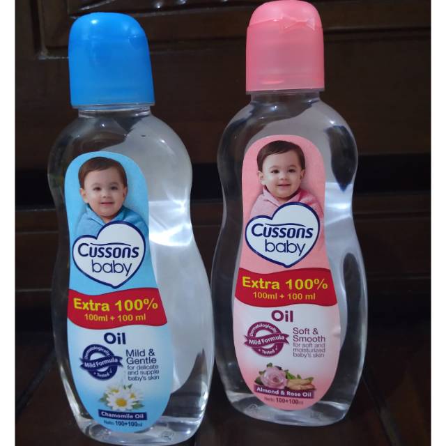 Jual Baby Oil Cussons Cusson extra 100 + 100 ml | Shopee Indonesia