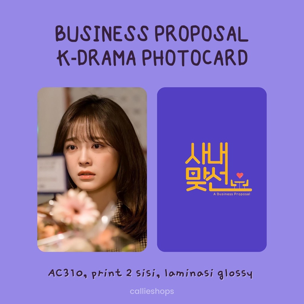Jual [SET] Photocard Business Proposal K-Drama / Kim Sejeong x Ahn Hyo Seob | Shopee Indonesia