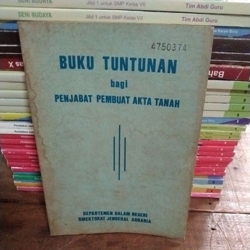 Jual buku tuntunan bagi pejabat pembuat akta tanah | Shopee Indonesia
