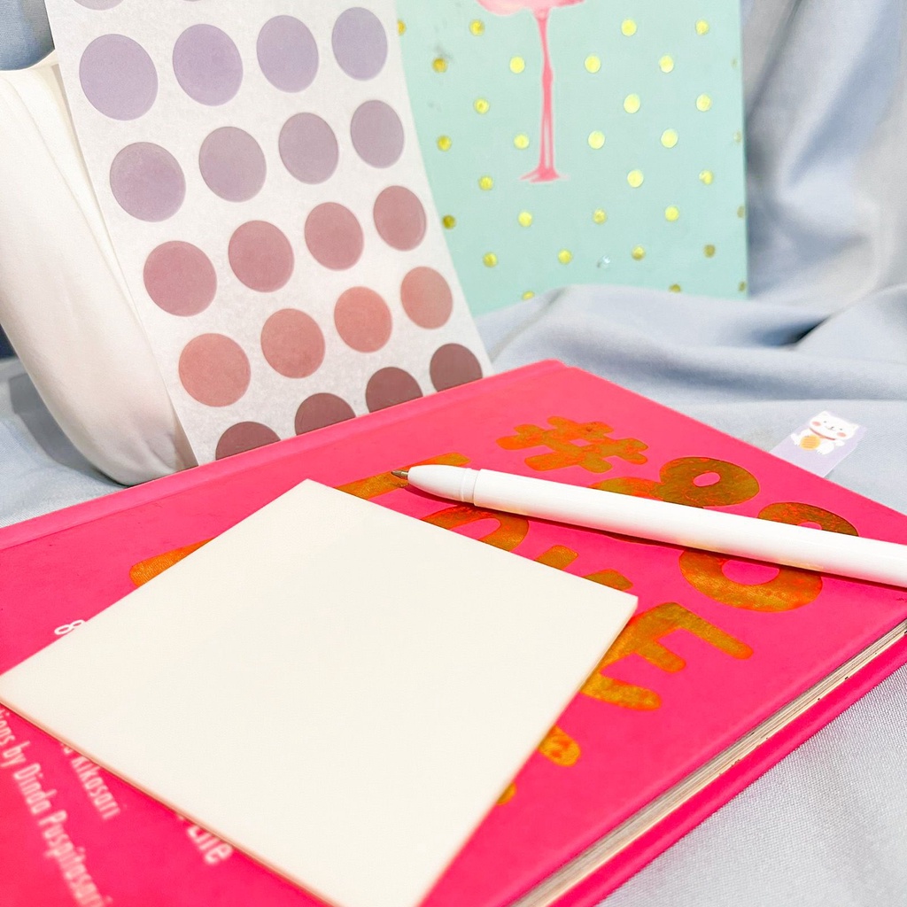 Jual Sticky Notes Bening / Memo Stick Marker Slim Pembatas Buku 7.6 x 7 ...