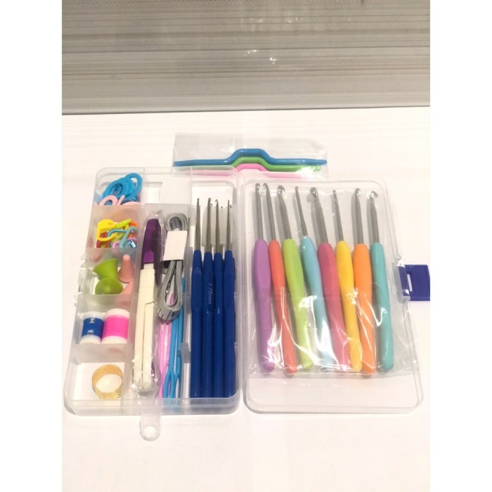 Jual Jgbyf0R Paket Alat Rajut Hakpen Set 63 Pcs | Jarum Rajut Set ...
