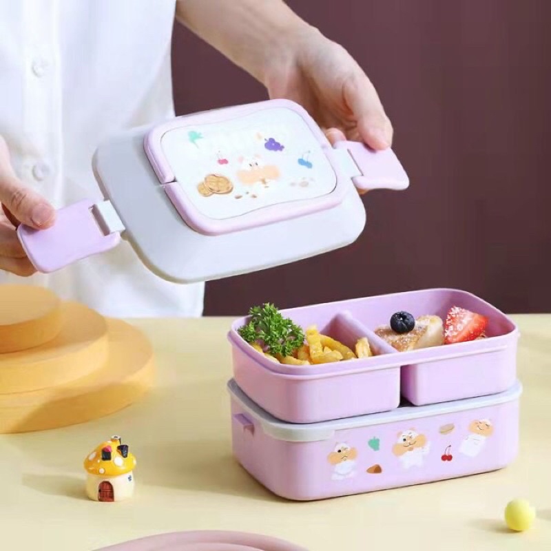 Jual Delicius Lunch Box 2 Susun / Kotak Makan Anak 2 Susun | Shopee ...