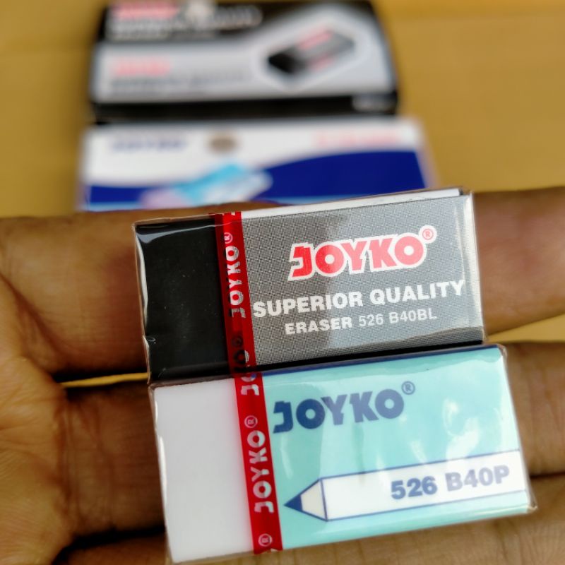 Jual HAPUSAN PENSIL ERASER JOYKO B40 HITAM B 40 PUTIH STIP PENGHAPUS ...