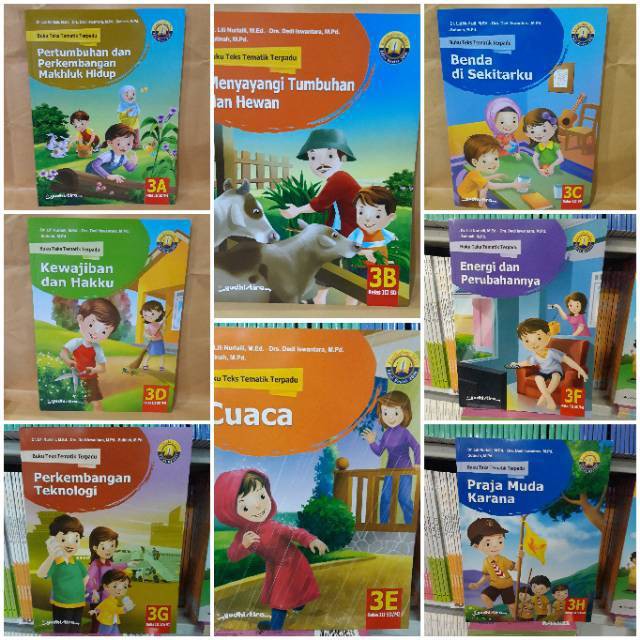 Jual BUKU TEMATIK KELAS 3a, b, c, d, e, f, g, h | Shopee Indonesia