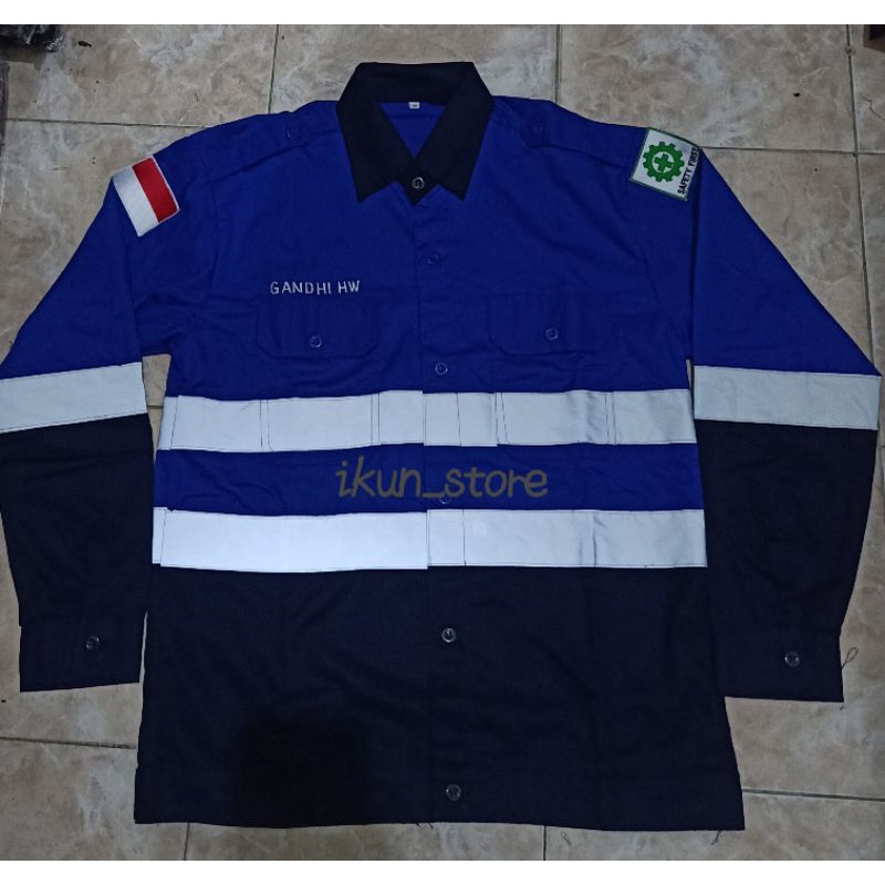 Jual baju seragam safety proyek tambangan Caterpillar katelpak ...