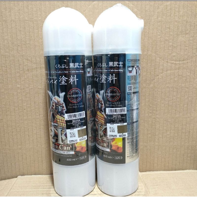 Jual Pilok Pilox Cat Samurai Flat Clear 2K01A Clear Doff Dop 400ml Cat ...
