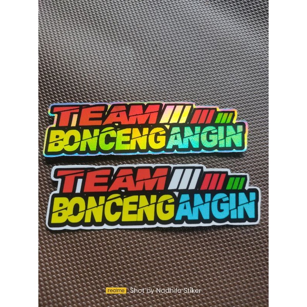 Jual Stiker Hologram Tulisan Team Bonceng Angin Shopee Indonesia