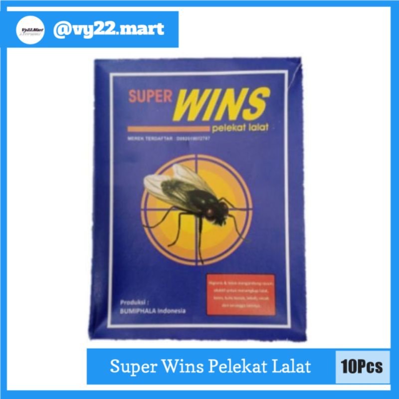 Jual Pelekat Lalat Merk Super Wins isi 10Pcs | Shopee Indonesia