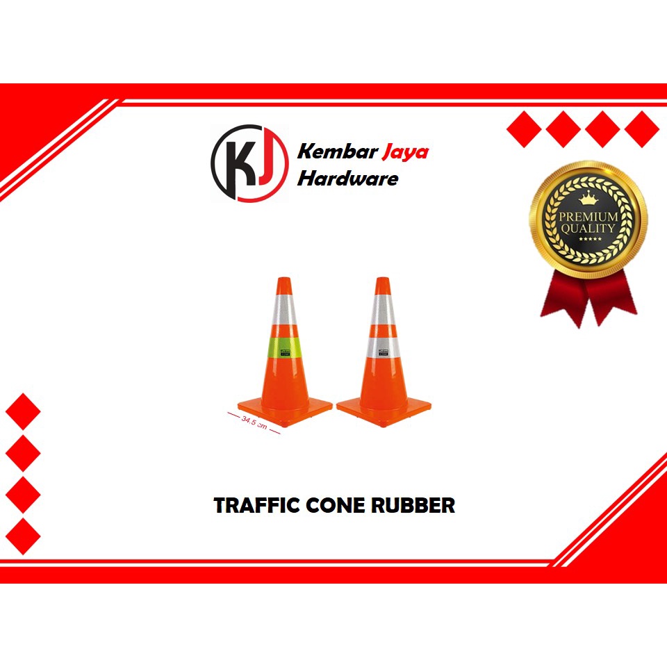 Jual Safety Traffic Cone / Kerucut Lalu Lintas Gosave 70 cm 1,8kg | Shopee Indonesia