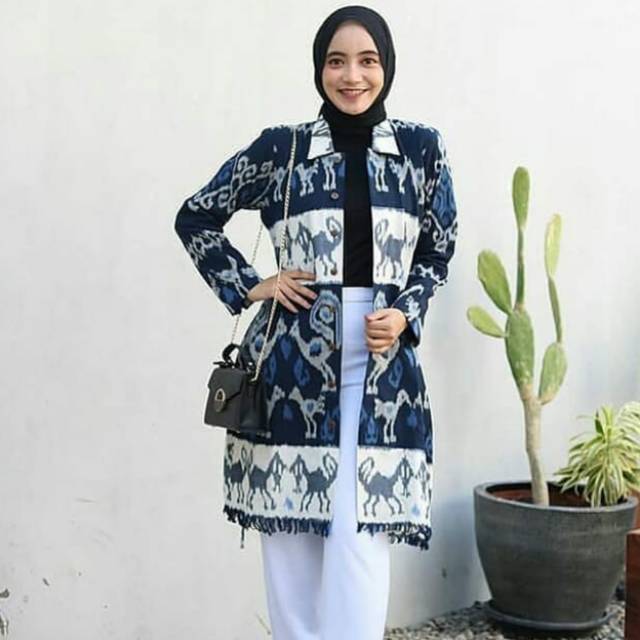 Jual Blazer tenun motof sumba original v1 | Shopee Indonesia