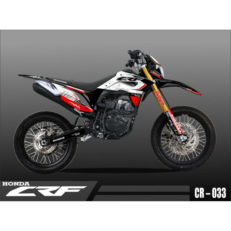 Jual decal sticker CRF 150L supermoto kode CR 033 | Shopee Indonesia