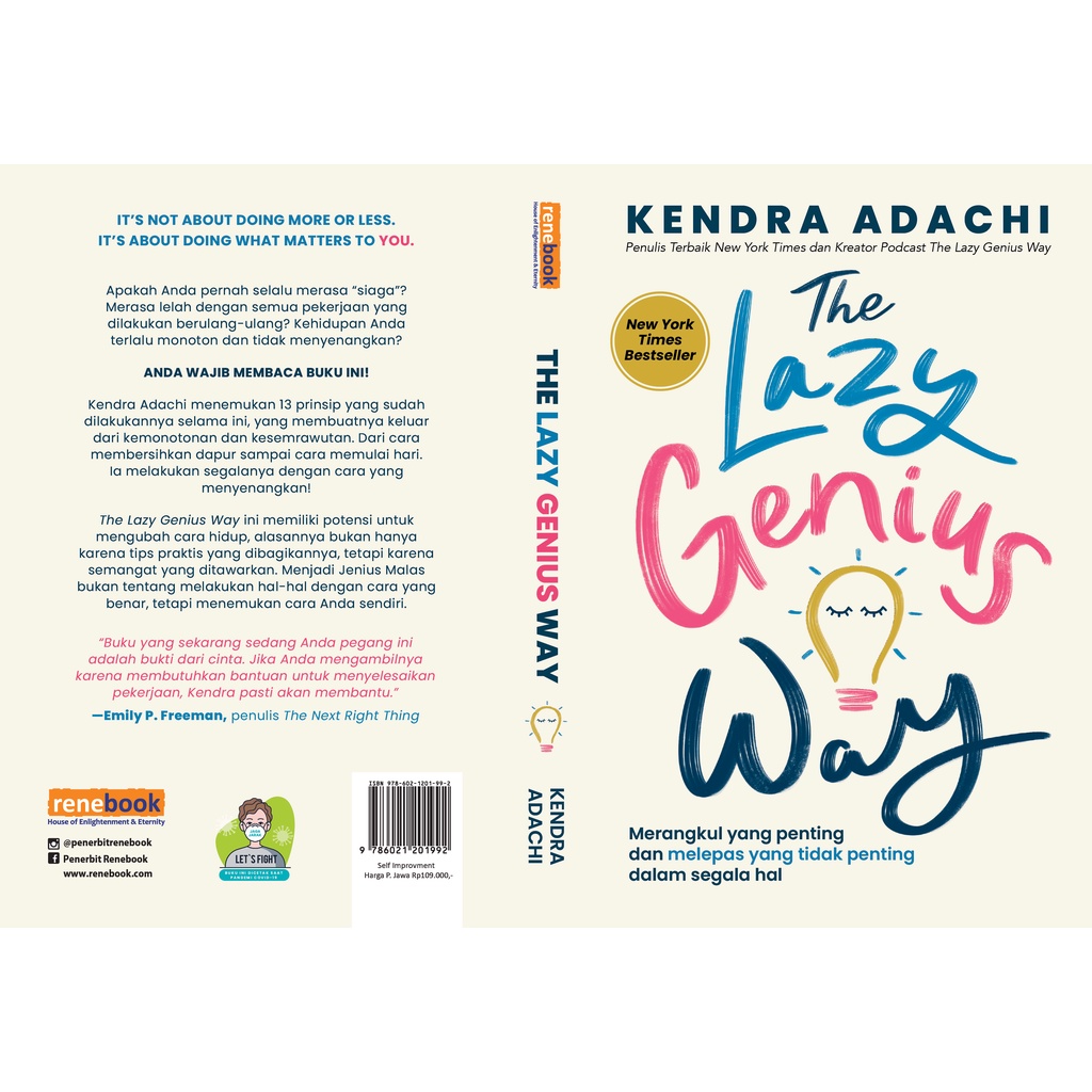 Jual GRAHAMEDIA - Renebook - The Lazy Genius Way: Seni Menata Hidup Apa ...