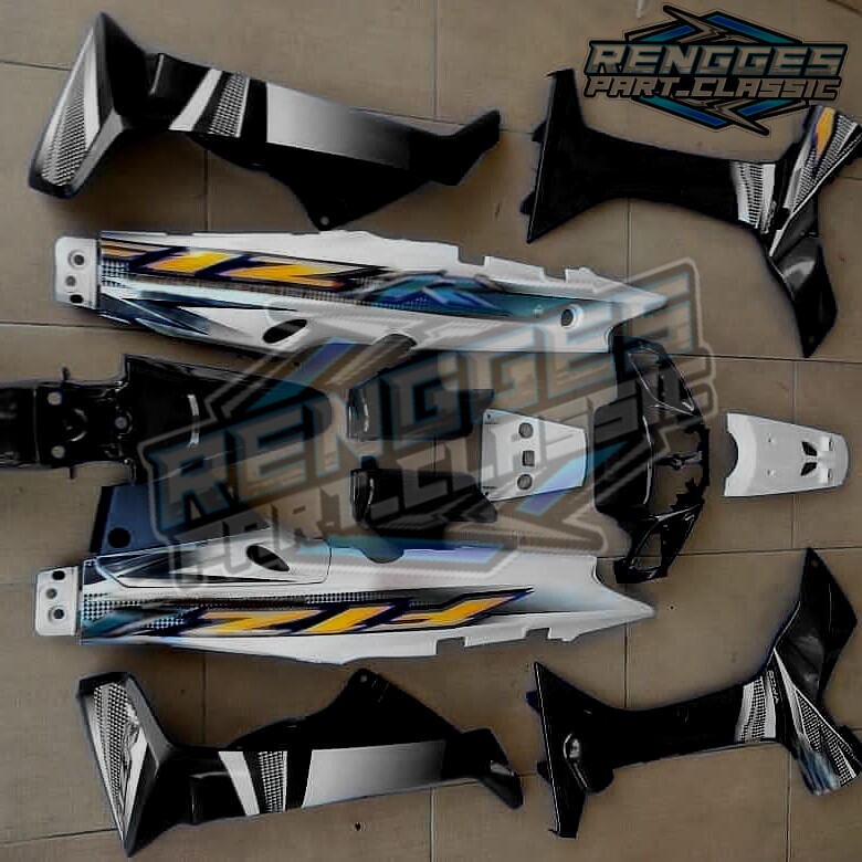 Jual PAKET BODY FIZ R HITAM PUTIH FULLSET COVER BODY HALUS FIZR FIZ R ...