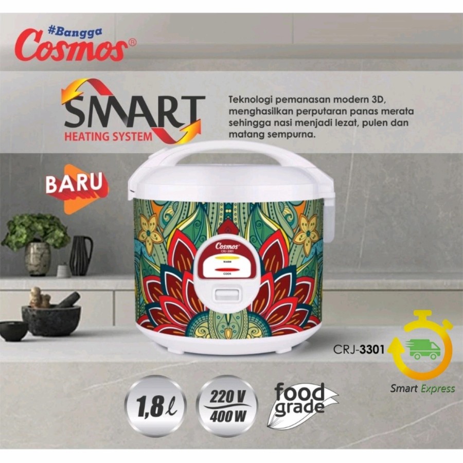 Jual Magicom cosmos CRJ-3301 BATIK Pemasak Nasi Serbaguna 3 in 1 ...