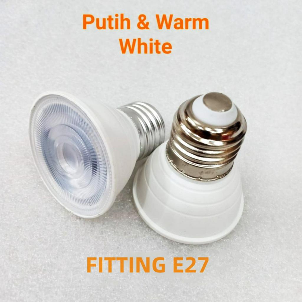 Jual Lampu Halogen led 7watt 7w spot E27 sorot 7watt cob E27 spotlight ...