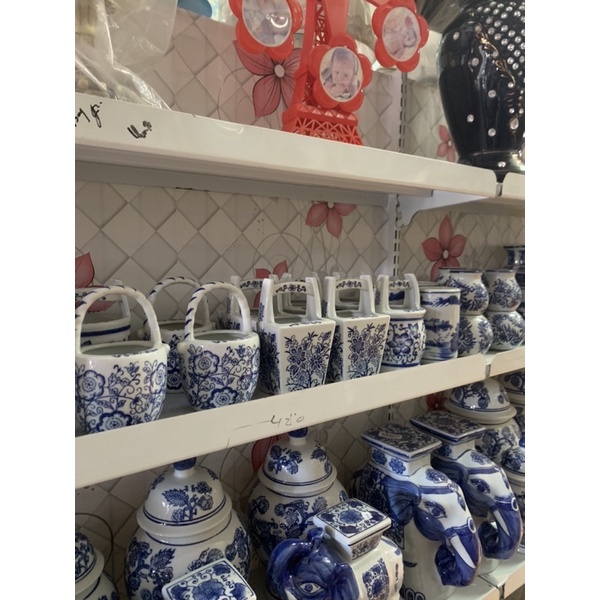 Jual RANDOM PAJANGAN MINI BIRU GUCI BIRU MINI PAJANGAN HARGA SATUAN ...