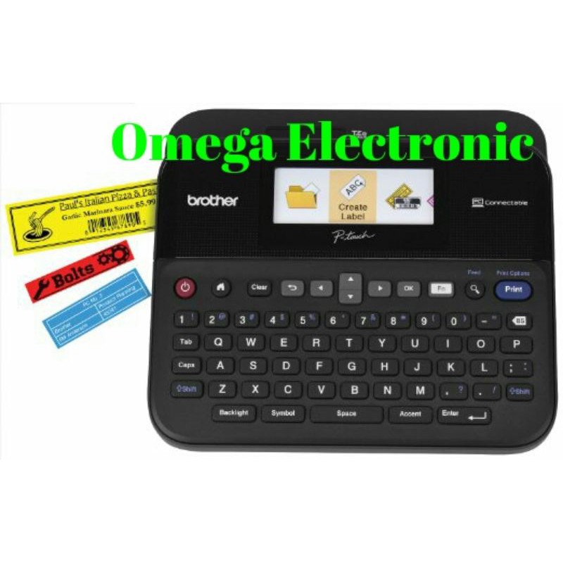 Jual RESMI Brother Label Printer PT-D600 - Label Maker PT D600 Brother ...