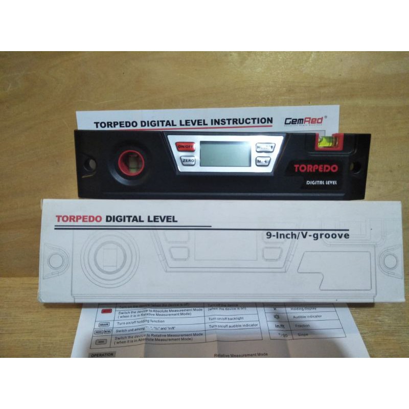 Jual Waterpass Digital 9 inc TORPEDO / Digital Level | Shopee Indonesia
