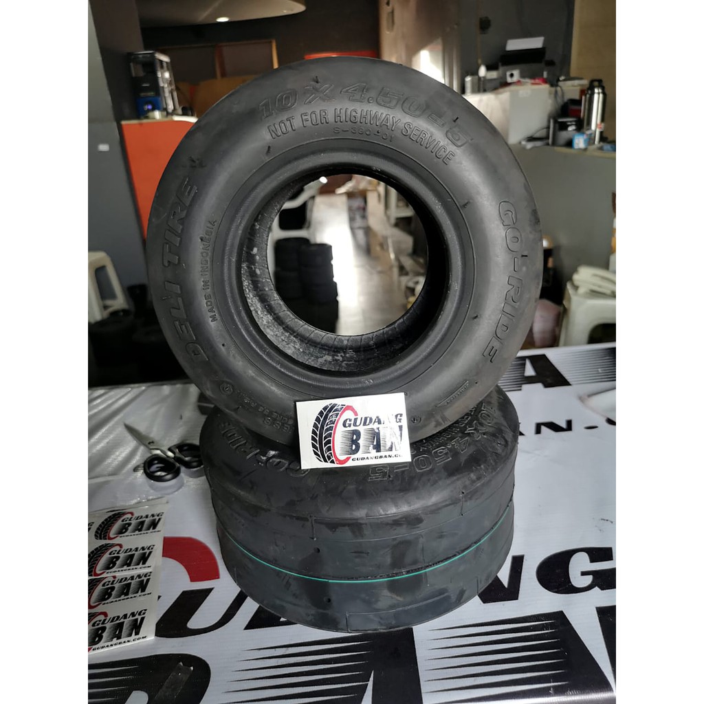 Jual Ban luar Go kart gokart Drift Trike 10 X 450 - 5 Tubeless Ring 5 ...