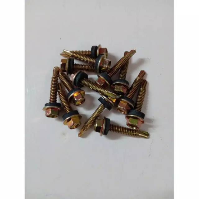 Jual BAUT SKRUP ROOFING DRILiNG 12 X 50 mm RUPING | Shopee Indonesia