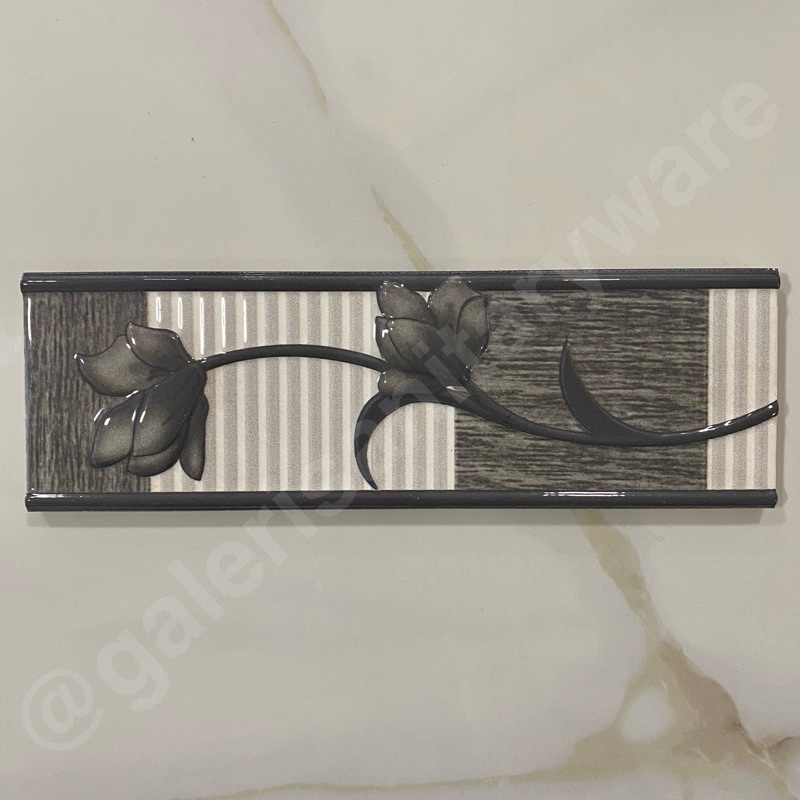 Jual List Keramik Dinding Timbul 8x25cm Import Aneka Rupa / List ...