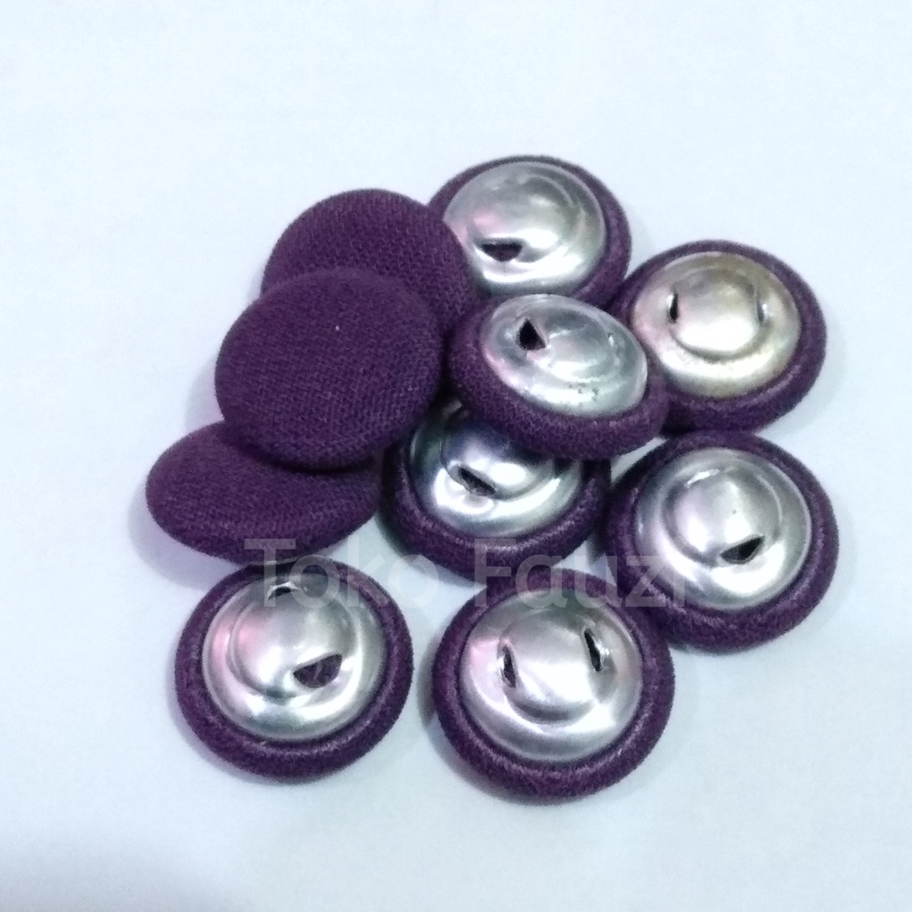 Jual Kancing Jamur Bungkus Kain Polos diameter 1.5cm | Shopee Indonesia