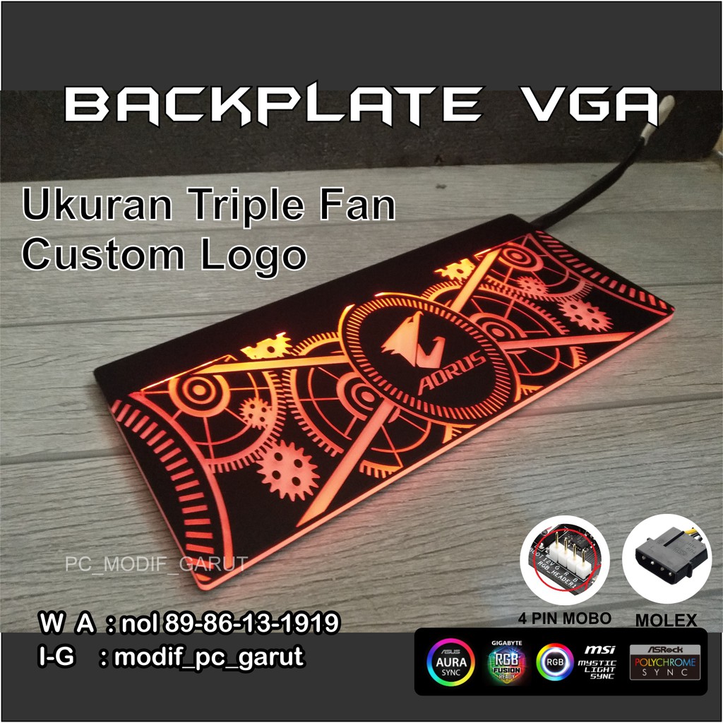 Jual Backplate VGA Custom Logo | Shopee Indonesia