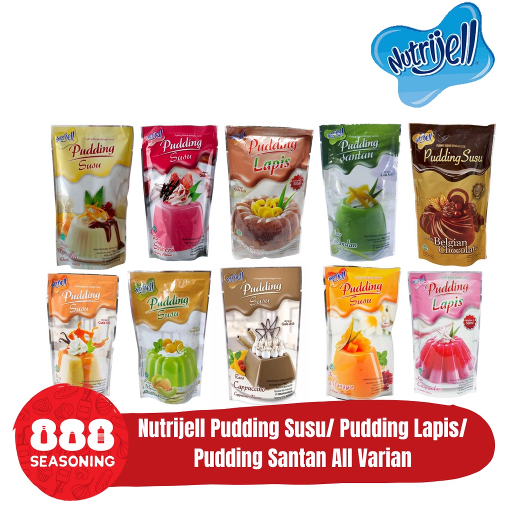 Jual NUTRIJELL PUDDING SUSU/ PUDDING LAPIS/ PUDDING SANTAN ALL VARIAN ...