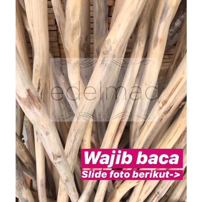 Jual Ranting Kayu Jati | Ranting Kayu Macrame Ukuran Sedang | Shopee ...