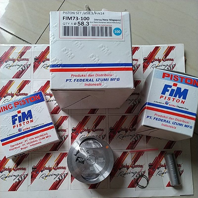 Jual PISTON KIT FIM 73 IZUMI RACING HONDA VERZA MEGA PRO NEW MONO SOK ...