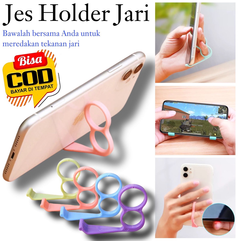 Jual Jes MOBILE Phone Holder Jari 2in1 Holder Smartphone Jari ...