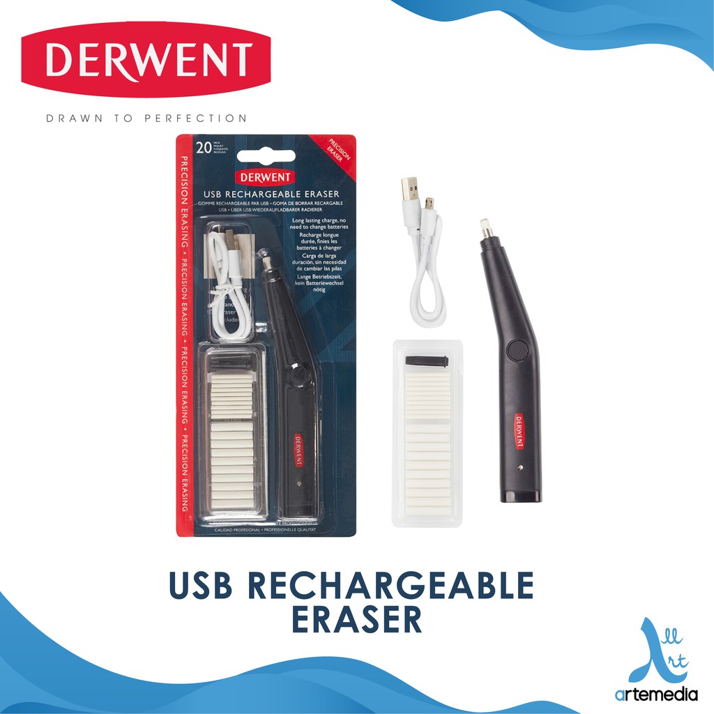 Jual Derwent USB Rechargeable Eraser and Refill Blister Pack ...