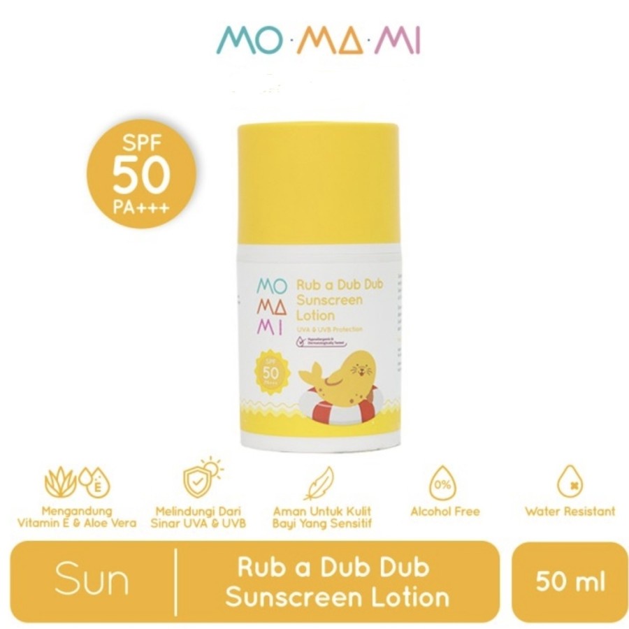 Jual Sunblock Sunscreen lotion bayi SPF50 50ml MOMAMI | Shopee Indonesia