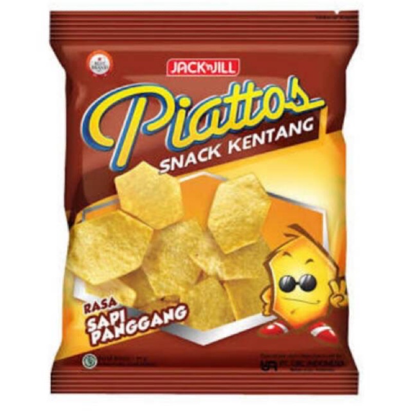 Jual Piattos Rasa Sapi Panggang 20Gram / Snack Kentang Piattos Renceng ...