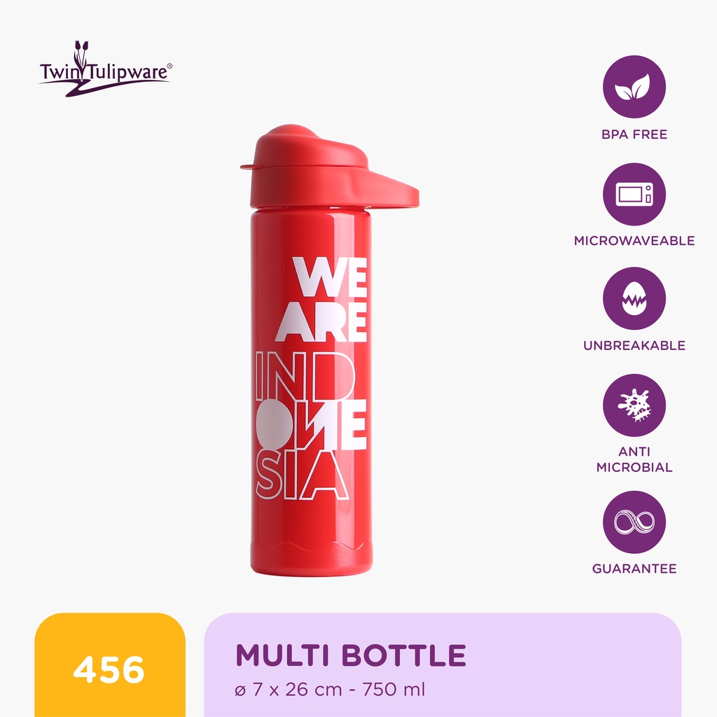 Jual Twin Tulipware Multi Bottle We R Indonesia Botol MInum 750 ML ...