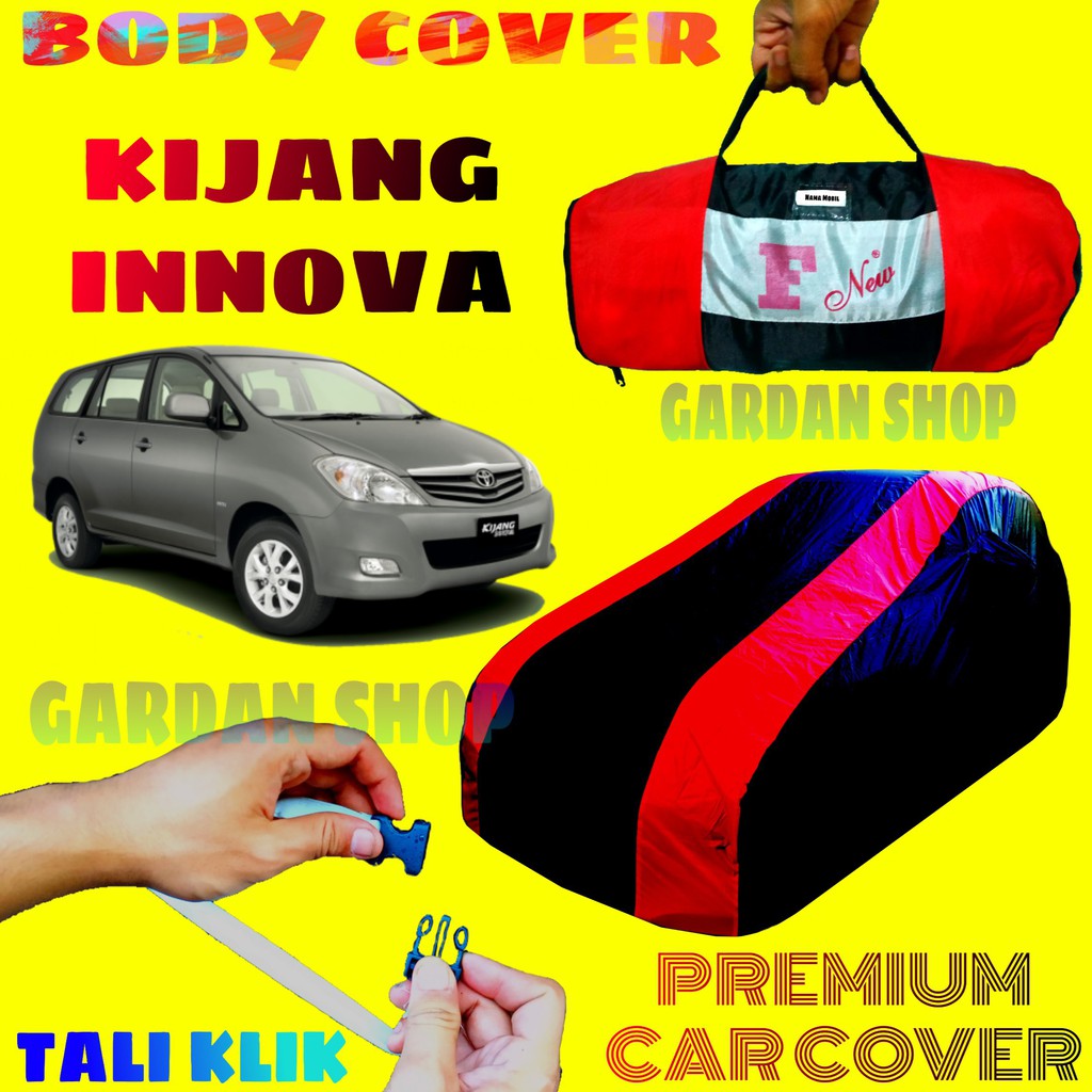 Jual Body Cover KIJANG INNOVA Sarung MERAH Penutup Pelindung Bodi Mobil ...