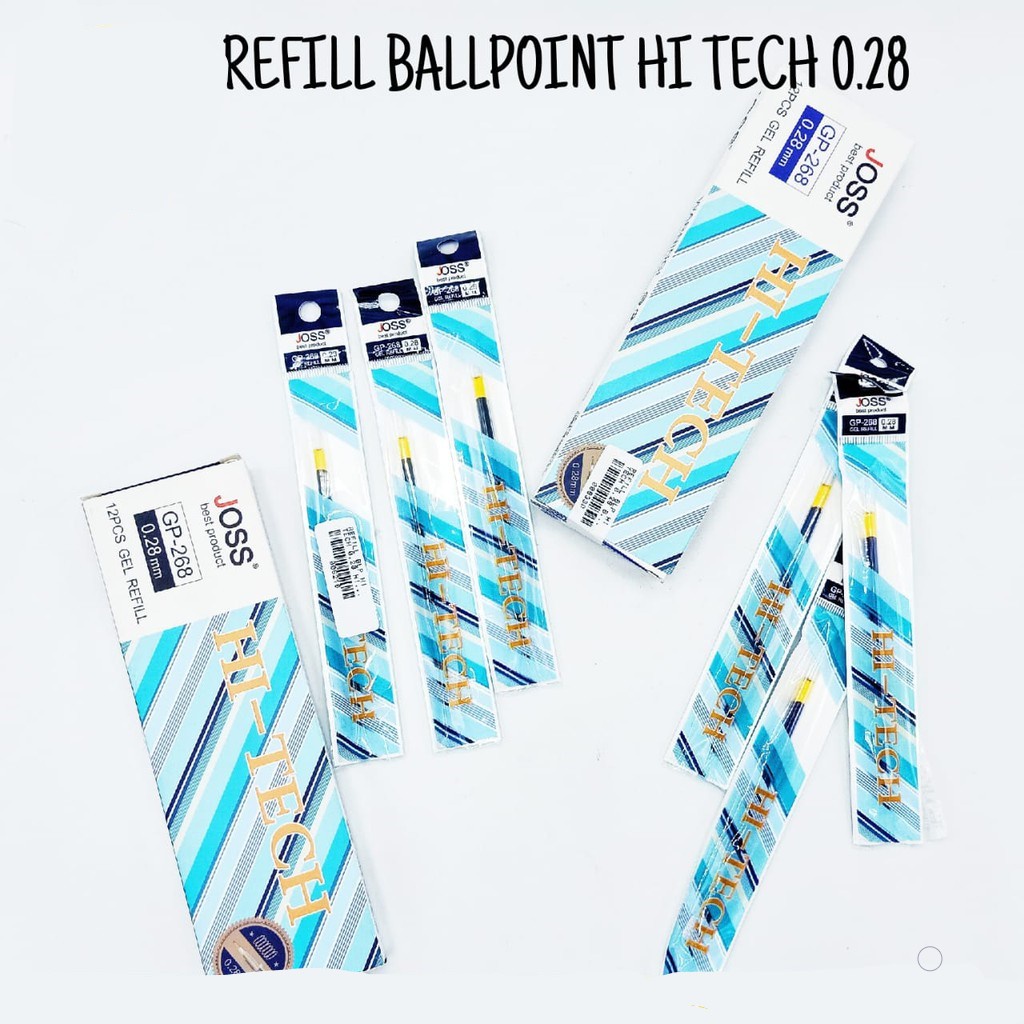 Jual Joss Refill Gel Pen GP-268 - 0.28 mm ( Black & Blue ) | Shopee ...