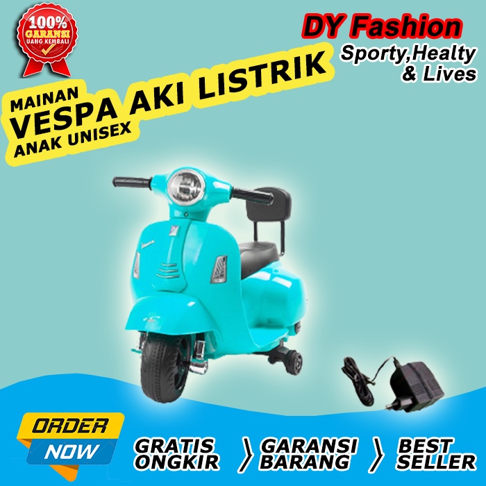 Jual Vespa mainan anak motor aki listrik SP61 Piaggio motor vespa anak ...