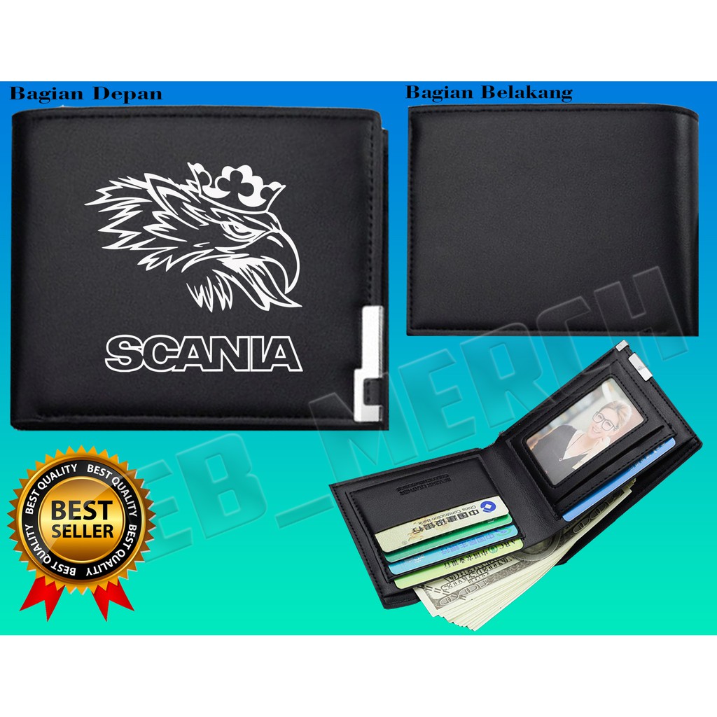 Jual Dompet Pria Lipat SCANIA V2 Dompet Kulit Men Fashion Letter Wallet ...