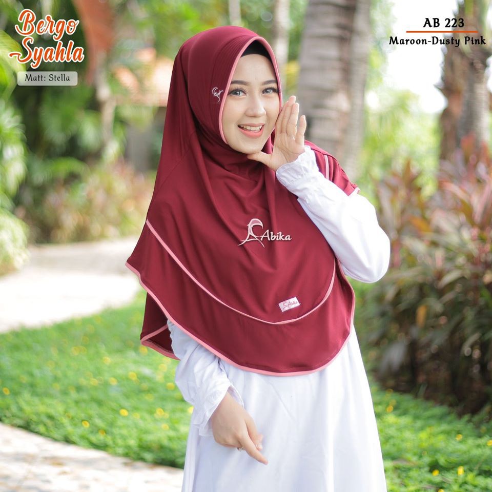 Jual SYAHLA hijab bergo by abika hijab size standart bahan stella ...