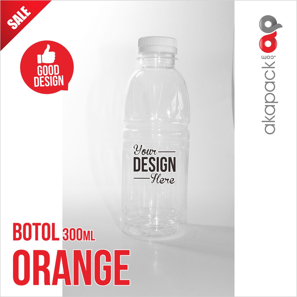 Jual botol orange 300ml / botol kecil / botol jus | Shopee Indonesia