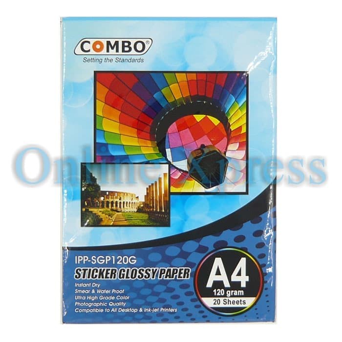 Jual Kertas Foto / Sticker Glossy Photo A4 120gr Combo (per Pack ...