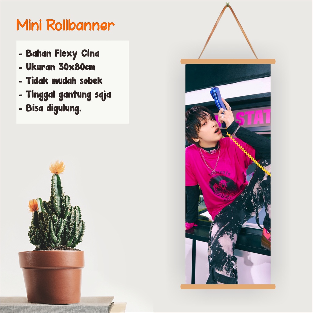 Jual MINI ROLL BANNER NCT DREAM HAECHAN GLITCH MODE | Shopee Indonesia
