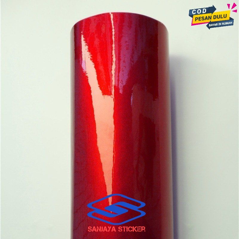 Jual STIKER SKOTLET MOTOR WARNA MERAH CANDY METALIC | Shopee Indonesia