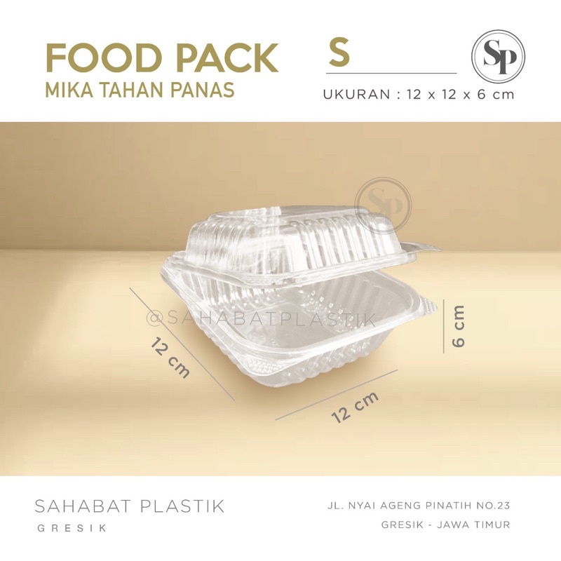 Jual Mika Tahan Panas 12 Cm Kecil Mika Burger Kotak Makan Dimsum