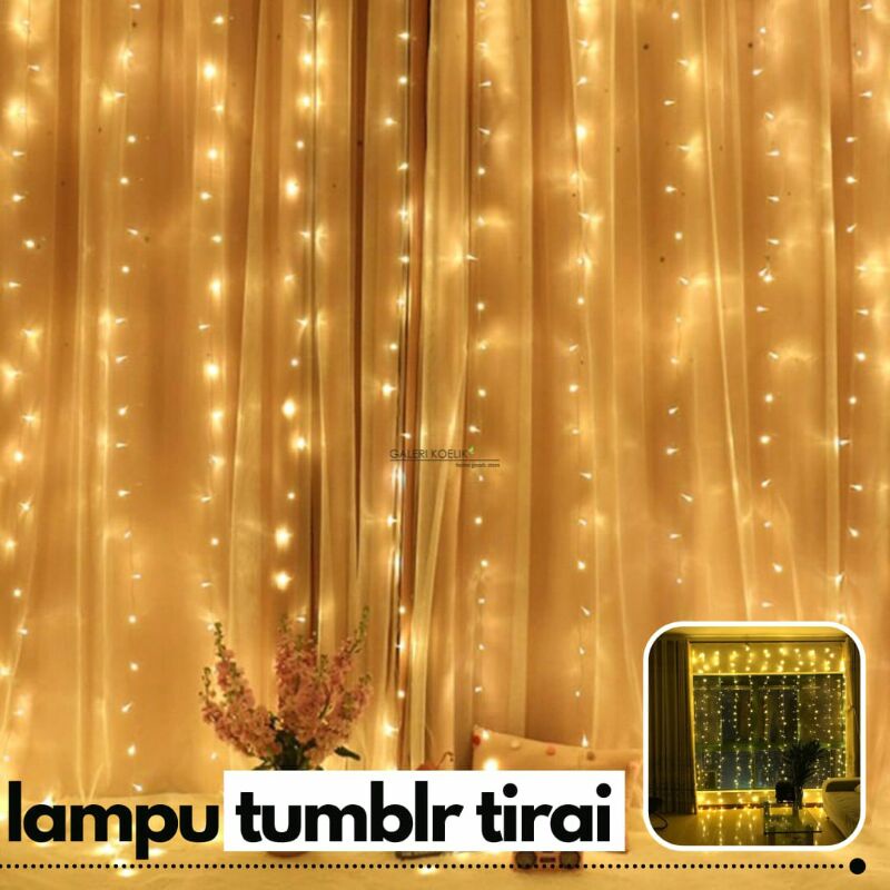 Jual Lampu Tirai 3x3 Tumblr Dekorasi Wedding Lampu Hias Kamar Lampu ...