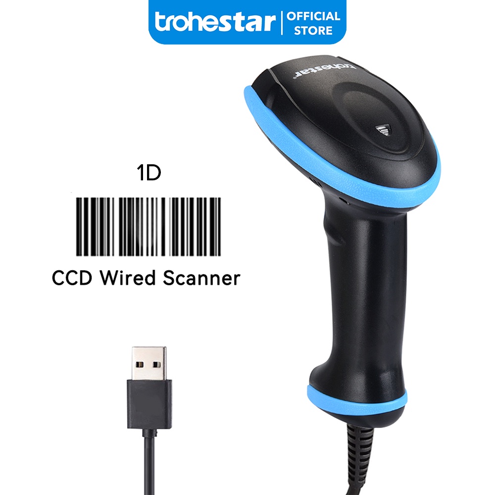 Jual TROHESTAR Barcode Scanner Pemindai Kode Batang Portabel Trohestar ...