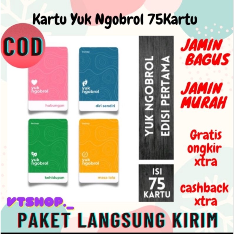 Jual V695 - Kartu Permainan - Yuk Ngobrol edisi pertama ISI 75 KARTU ...