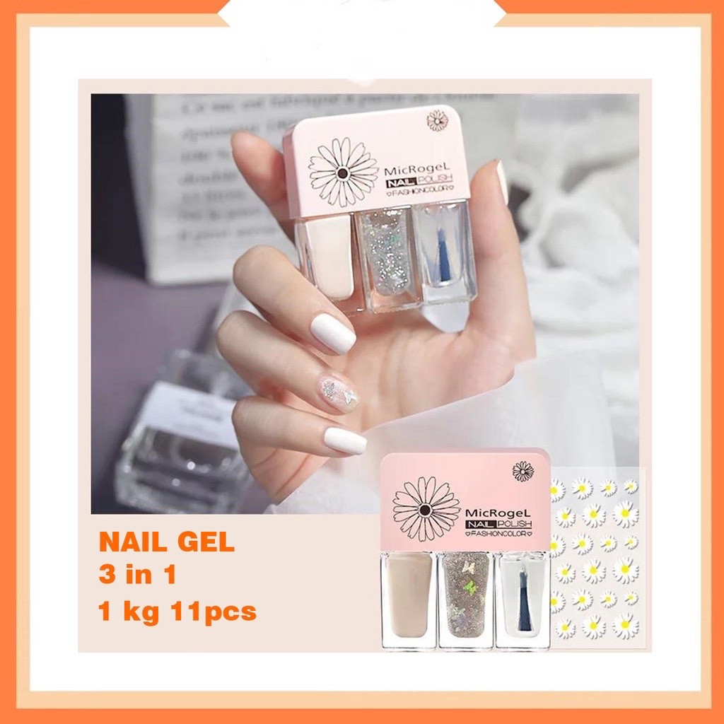 Jual Premium Kutek 3IN1 Peel Off /bisa di kupas Microgel Kuteks Halal ...