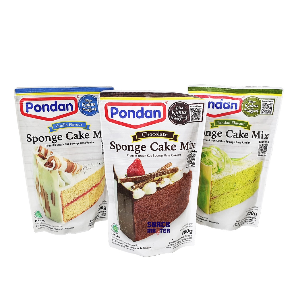 Jual Pondan Sponge Cake - Netto 200gr | Shopee Indonesia